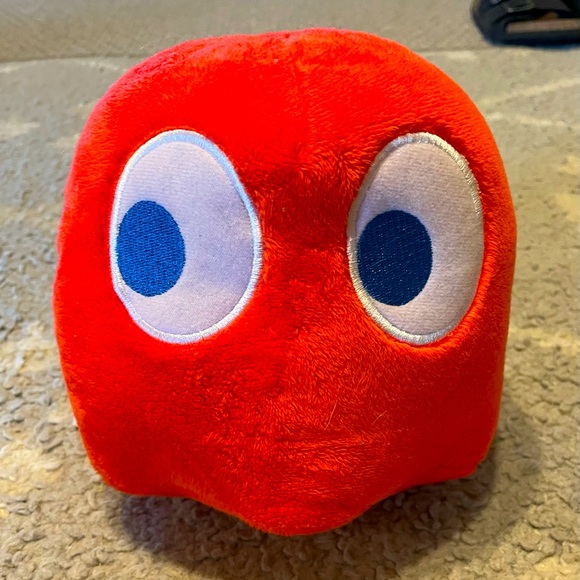 Toys | Ms Pacman Red Plush Character Stuffy Clyde Ghost Toy | Poshmark